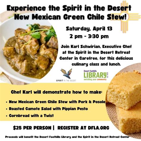 Culinary Class And Lunch With Chef Karl • Spirit In The Desert