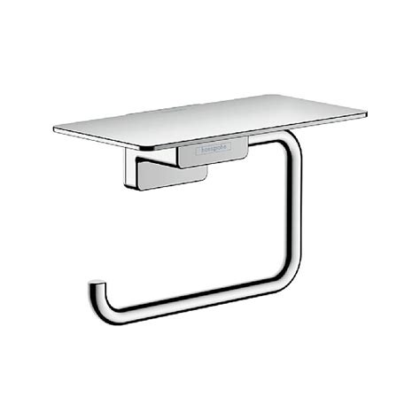 hansgrohe Addstoris Toilet Roll Holder with Shelf | Toilet Roll Holders ...