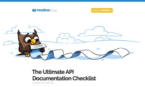 The Ultimate API Documentation Checklist ReadMe Io DocToolHub