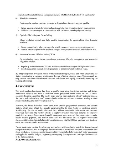 Research On Integrated Learning Algorithm Model Of Bank Customer Churn Prediction Pdf