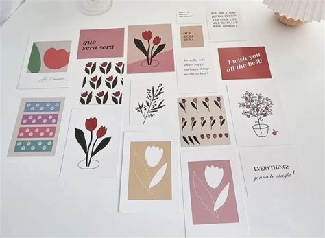 17장 세트 인테리어 벽꾸미기 엽서 새거 삼호동 가구 인테리어 당근 중고거래