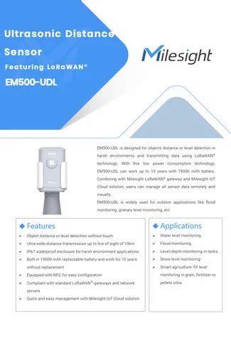 Milesight PVC Dustbin Level Monitoring LORAWAN Model Name Number UL101 At Rs 5000 Piece In Noida