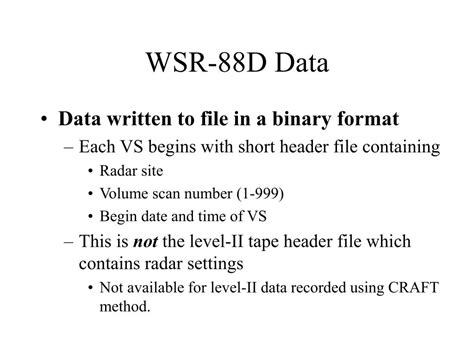PPT The WSR 88D Radar PowerPoint Presentation Free Download ID 4506793