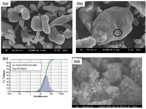 A Sem Micrograph Of Al Particle B Sem Micrograph Of Single Al