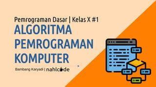 Algoritma Pemrograman Komputer PDF Algoritma Pemrograman Komputer PDF