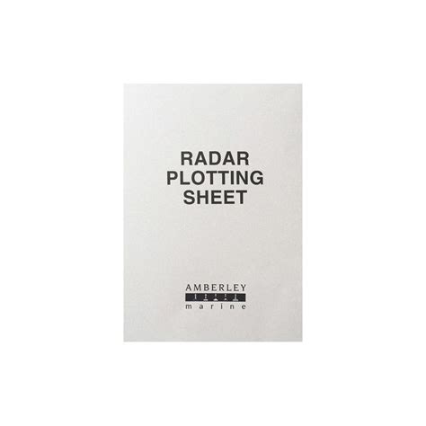Amberley Marine Ltd Lbk0175a Radar Plotting Sheet A3 Pad 50