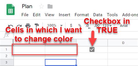 How To Change Color Of A Specified Cell S When Checkbox Is Checked In