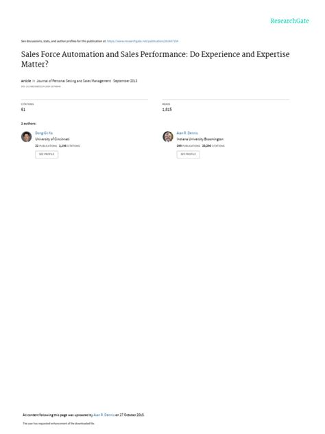 sales force automation pdf