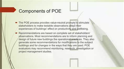 Post Occupancy Evaluation Pptx