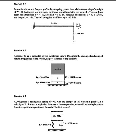 Answered Problem 1 Determine The Natural Bartleby