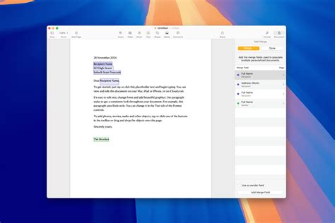How To Create A Mail Merge In Apple Pages For Free