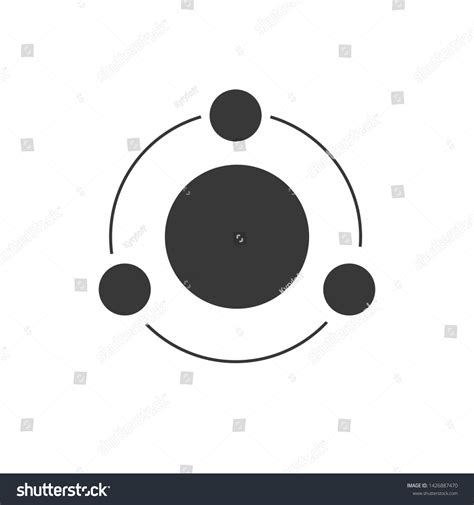 Vector Model Atom Molecule Structure Scientific Vector De Stock Libre De Regalías 1426887470