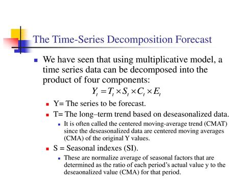 Ppt Time Series Decomposition Additive Model Powerpoint Presentation