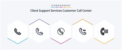 Call 25 Filledline Icon Pack Including Dial Call Call Delete