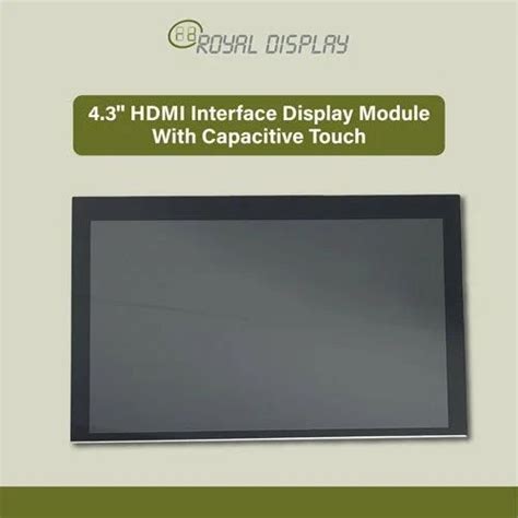 4 3 Hdmi Interface Display Module With Capacitive Touch At ₹ 5800