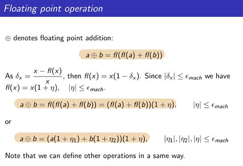 Let F Be A Floating Point Number System With Machine