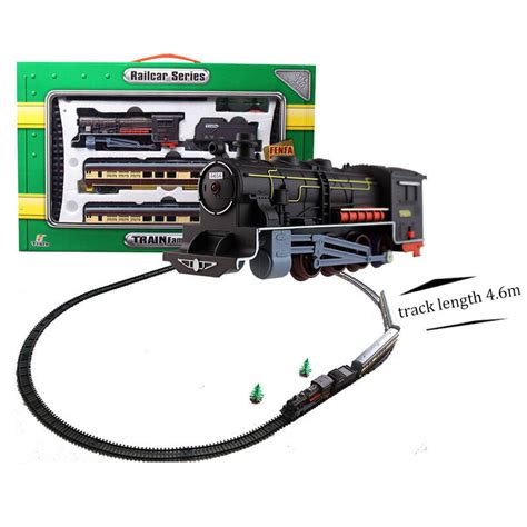 전기 철도 기차 트랙 기관차 엔진 기관차 어린이 교육 모델 장난감 휘슬 자동차 기차 철도 선물 플레이 차량 및 모델