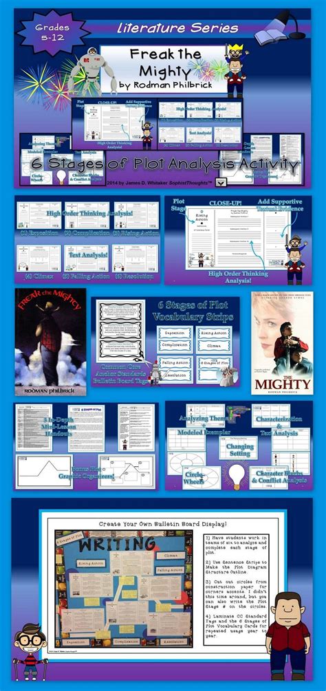 Freak The Mighty By Rodman Philbrick 6 Stages Of Plot Analysis Activity
