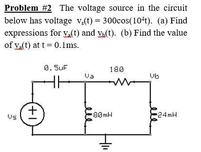 Solved Problem The Voltage Source In The Circuit Below Chegg