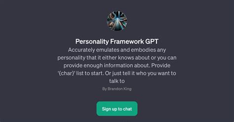Personality Framework Gpt Personality Emulation Taaft