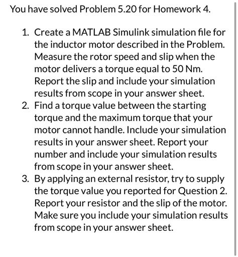 Solved 1 Create A Matlab Simulink Simulation File For The