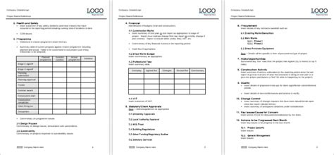6 Professional Project Report Templates For Microsoft Word