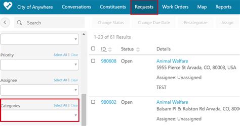 separate secondary questions within request data export seeclickfix