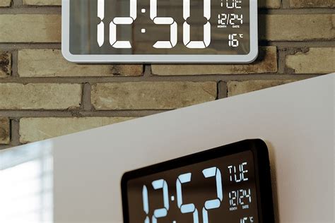 오리엔트 빅 클린 화이트led 디지털벽시계날짜온도표시자동밝기조절탁상겸용 2종 택1 위시버킷