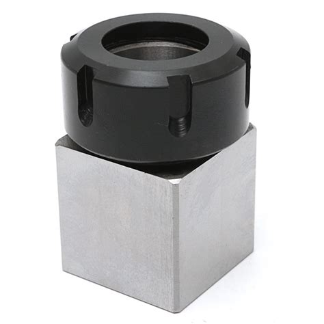 Hard Steel Square Er 32 Collect Chuck Block Cnc Lathe Tool Holder