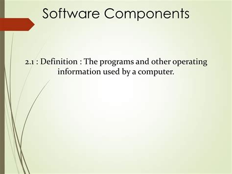 PPT Hardware And Software Components PowerPoint Presentation Free Download ID