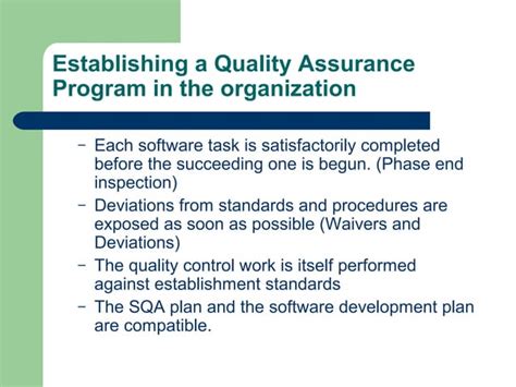 Function Of Software Quality Assurance Lecture 2 Ppt
