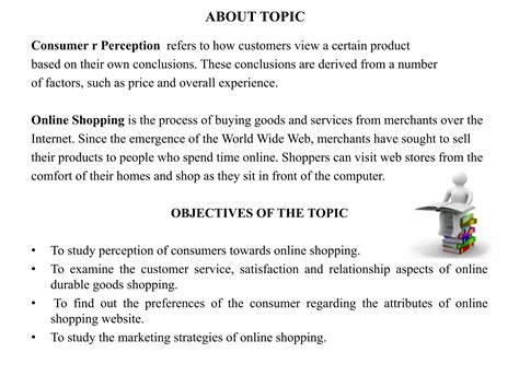 Consumer Perception Towards Online Shopping Literature Review Pptx