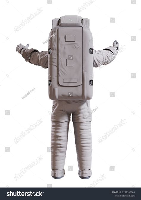 Astronaut Standing Person Spacesuit Back View Stock Illustration 2229338603 Shutterstock
