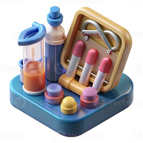 Stunning Abstract Genetic Testing Kit Components Isolated Element Authentic 58024853 Png
