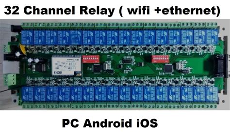 Customizable Channel Relay Controller Isolated Board Wifi Ethernet Modbus RTU PC Android