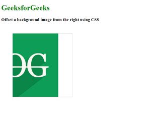 How To Set Offset Of Background Image From Right Using CSS GeeksforGeeks