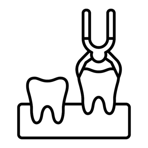 Premium Vector Tooth Extraction Icon