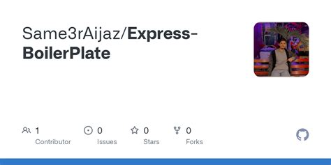 Github Same3raijazexpress Boilerplate