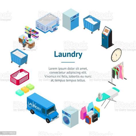 세탁 배너 카드 동그라미 3 차원 Isometric 보기 벡터 가정 생활에 대한 스톡 벡터 아트 및 기타 이미지 가정 생활 개념 건조한 Istock