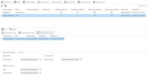 Process Flow Parameters Thinkwise Community