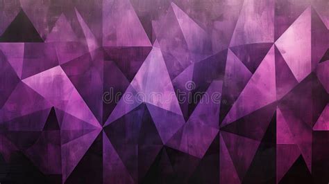 Abstract Geometric Purple Background With Triangular Shapes Stock Image Image Of Decorative