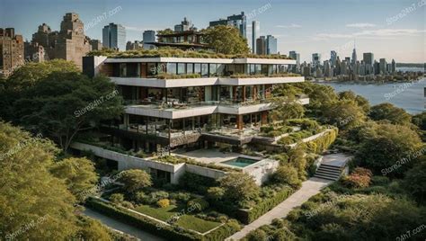 Luxurious Modern Mansion Overlooking The Skyline Hi Res Image