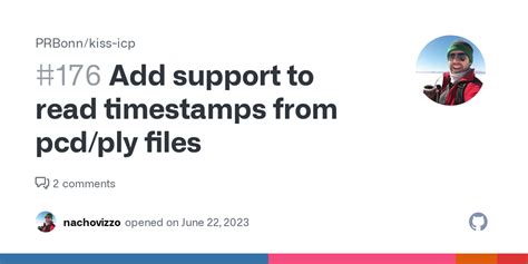 Add Support To Read Timestamps From Pcdply Files · Issue 176 · Prbonn