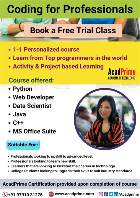 Sowndhalya Manikandan On Linkedin Acadprime Offers World Class Coding Programs For