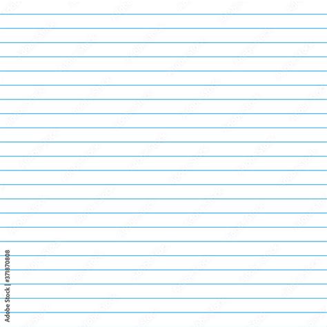 School Notebook Texture Blank Sheet Vector Paper Exercise Book In A Line Ruled Notebook Sheet