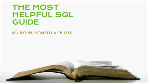 The Most Helpful Sql Guide