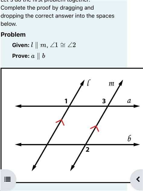 Solved Complete The Proof By Dragging And Dropping The Correct Answer