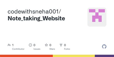 GitHub Codewithsneha001 Note Taking Website