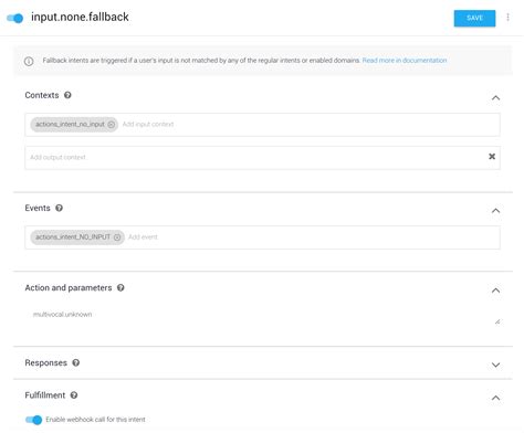 Actions On Google Hooking Into The Actions Intent No Input In Dialogflow Stack Overflow