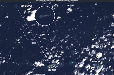 美軍杜威號驅逐艦完成南海自由航行 越媒指現蹤台灣太平島附近 美中台關係 台灣 世界新聞網